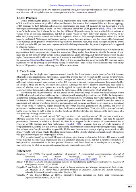 The Role Of Human Resource System In Developing A Culture Of Innovation Pdf