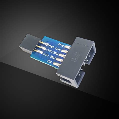 10pin to 6 pin adapter board for usbasp usbisp avr programmer