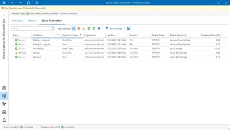 Veeam Backup For Microsoft 365 Data Protection Veeam One User Guide