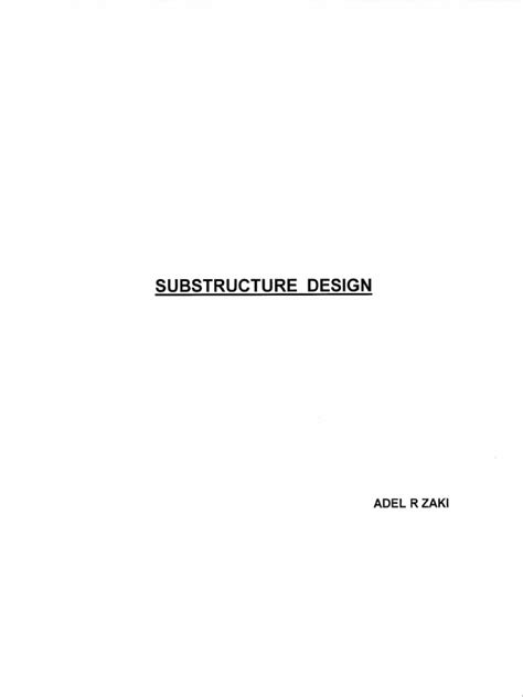 8 Design Calculation For Bridge Substructure Retaining Wall Pdf