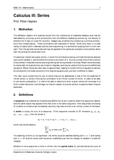 Mathematics And Computer Programming Calculus Iii Mse 101