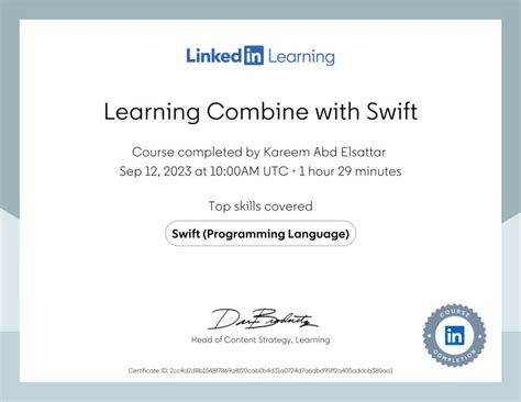 Kareem Abd Elsattar On Linkedin Certificate Of Completion