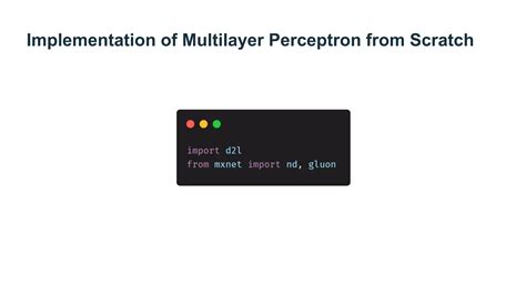 Implementation Of Multilayer Perceptron From Scratch Pdf