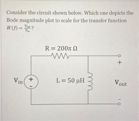 solved consider the circuit shown below which one depicts