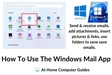 How To Use The Windows Mail App At Home Computer