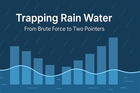 Dsa Python Problem 8 Trapping Rain Water Problem Explained By