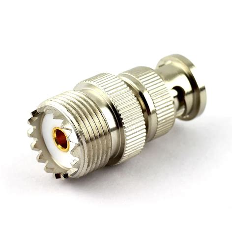Aliexpress Com Buy 2Pcs RF Coaxial Coax Adapter BNC Male To UHF Female SO 239 SO239 BNC To UHF