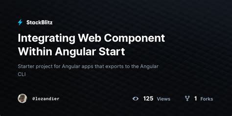 integrating web component within angular start stackblitz