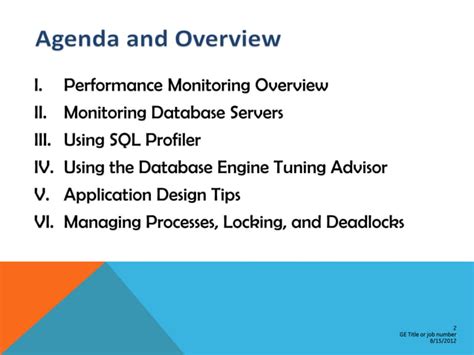 Sql Server Performance Tuning Baseline Ppt