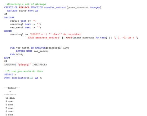 Resta Perulangan Pada Postgresql