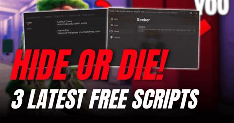 3 Latest Hide Or Die Scripts Gui Esp Aimbot And Auto Troll