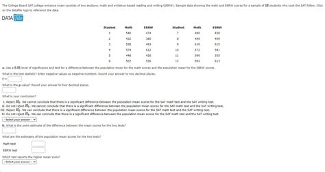 Solved Exercise Algo Inferences About The Difference Chegg Com