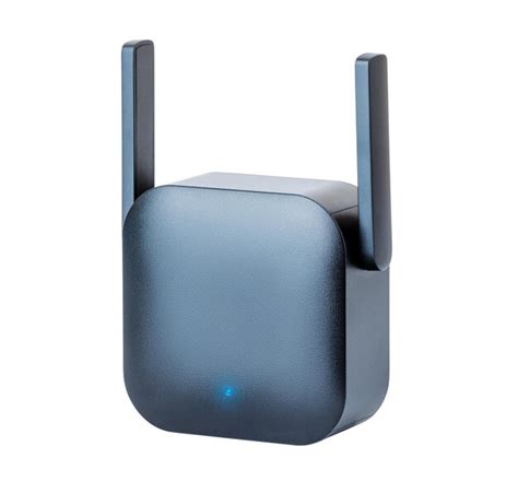 Premium Photo Black Wifi Range Extender With Small Antennas Plugged Into An Electrical Outlet