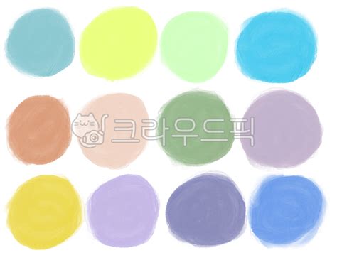 물감 번짐 파스텔 수채 원 사진이미지일러스트캘리그라피 Another작가