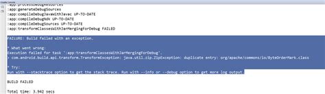 Buildgradle Duplicate Entry Error Dependancy And Project Module
