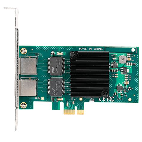 Pcie X1 To 2 Port Gigabit Lan Card Intel I350 T2 Chipset