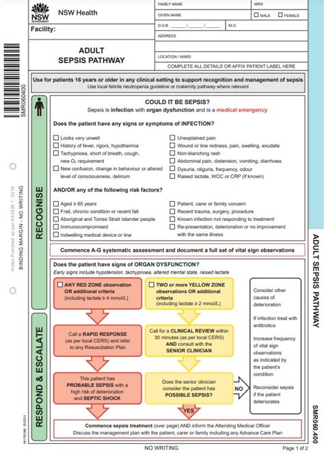 Sepsis Suspected Adult Ecat Protocol Emergency Care Assessment And Treatment