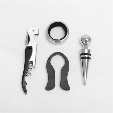红酒酒具开瓶器四件套三件套海马刀红酒酒环割刀倒酒器酒具套装批 阿里巴巴