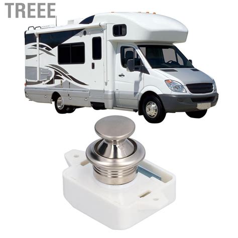 Treee Rv ปุ่มกดสลักตู้ Keyless จับล็อคสำหรับเรือยอชท์ผู้ออกค่าย 14 18 มม ความหนาของประตู