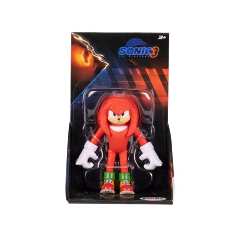 Sonic The Hedgehog 3 Movie 25 Inch Knuckles Action Figure With 5 Points Of Articulation