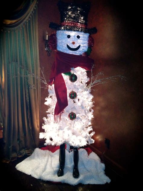 The Snowman Tree A Unique Holiday Decoration