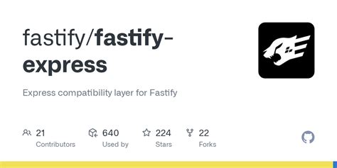 GitHub Fastify Fastify Express Express Compatibility Layer For Fastify