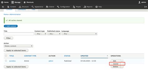 Layout Builder Customizer