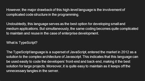 Typescript Vs Javascript Which One Is Better Ppt Download