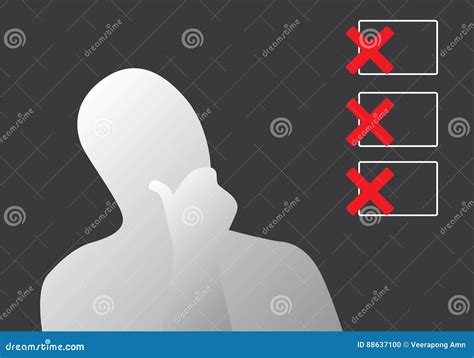 qanda choice thinking ii stock illustration illustration of problems