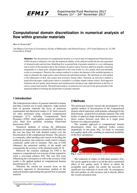 pdf computational domain discretization in numerical analysis of flow