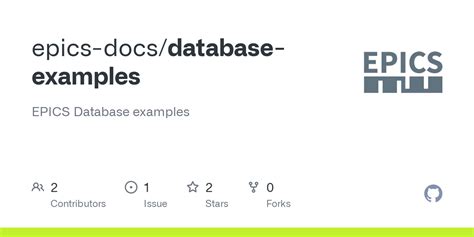 Github Epics Docsdatabase Examples Epics Database Examples