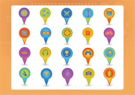 map pointer icons