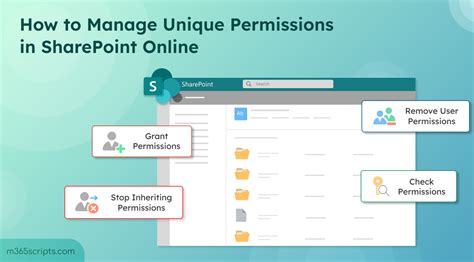 How To Manage Unique Permissions In Sharepoint Online