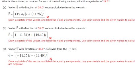 Solved What Is The Unit Vector Notation For Each Of The