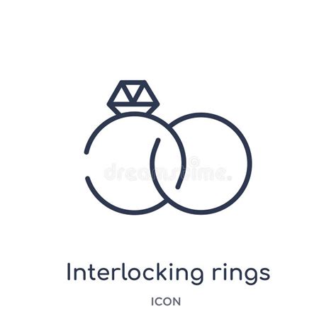 Interlocking Wedding Rings Stock Illustrations 73 Interlocking Wedding Rings Stock