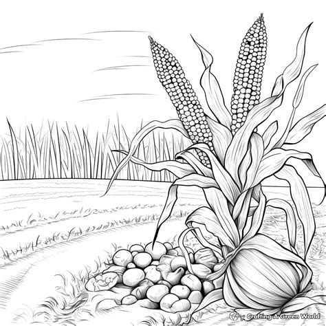Corn Coloring Pages Free And Printable