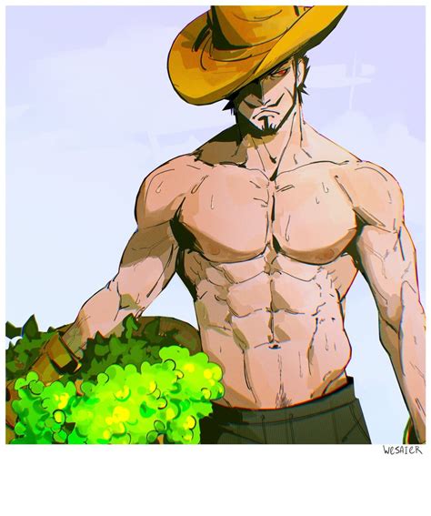 Dracule Mihawk One Piece Drawn By Wesaier Danbooru