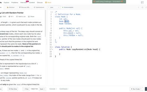Leetcode 138 复制带随机指针的链表【两种解法：遍历和递归】哔哩哔哩bilibili