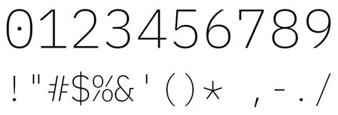 Ibm Plex Mono Extralight Font