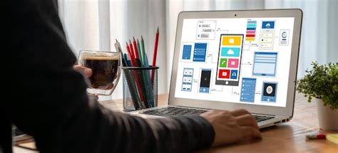 모던한 모바일 애플리케이션 및 웹사이트를 위한 Ux Ui 디자인 프로세스 프리미엄 사진