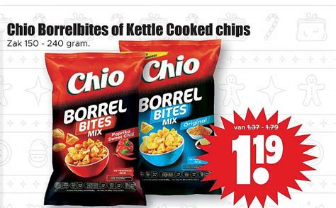 Chio Borrelbites Of Kettle Cooked Chips Aanbieding Bij Dirk 1folders Nl