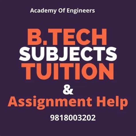 Btech Subjects Tuition Teacher In Noida Id 22945238862