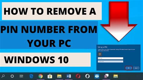 Remove PIN Number From Your PC In Seconds YouTube