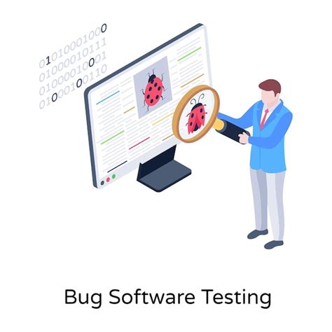 Premium Vector Bug Software Testing