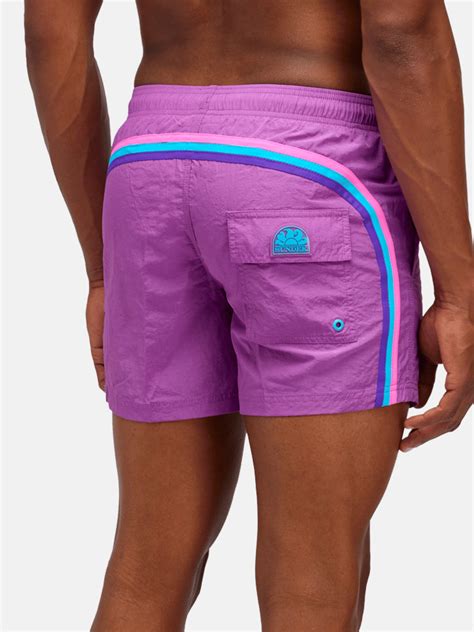 Sundek Swimsuit Short Elastic Waist Crinkled Mens Swimwear Nencini Sport