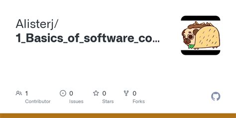 Github Alisterj1basicsofsoftwarecodedevelopment