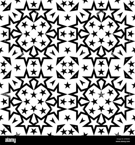 Star Seamless Pattern Vector Illustration Stock Vector Image And Art Alamy