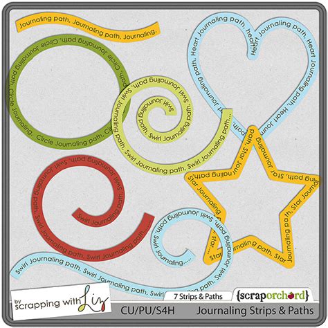 Text Path Tutorial With Freebie Scrapping With Liz