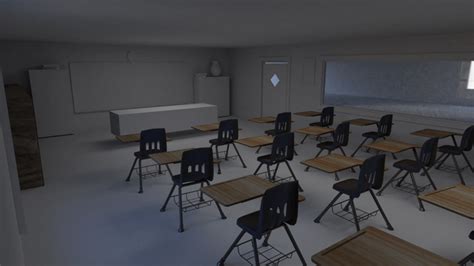 School Classroom Scene For Unreal Engine R 3dmodeling