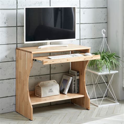 에린 참죽 원목 800 입식 원룸 1인 노트북 데스크탑 컴퓨터 책상 마홀앤 경기포천가구산업협동조합